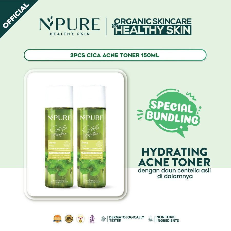 Bundling 2 PCS Cica Acne Face Toner 150ml
