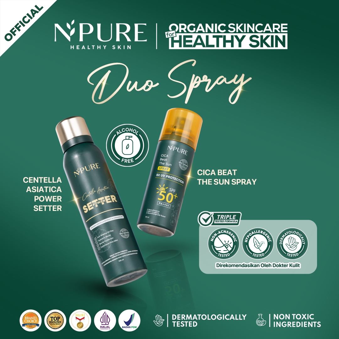 Jual NPURE Sunscreen & Setting Spray Bundling Terbaik