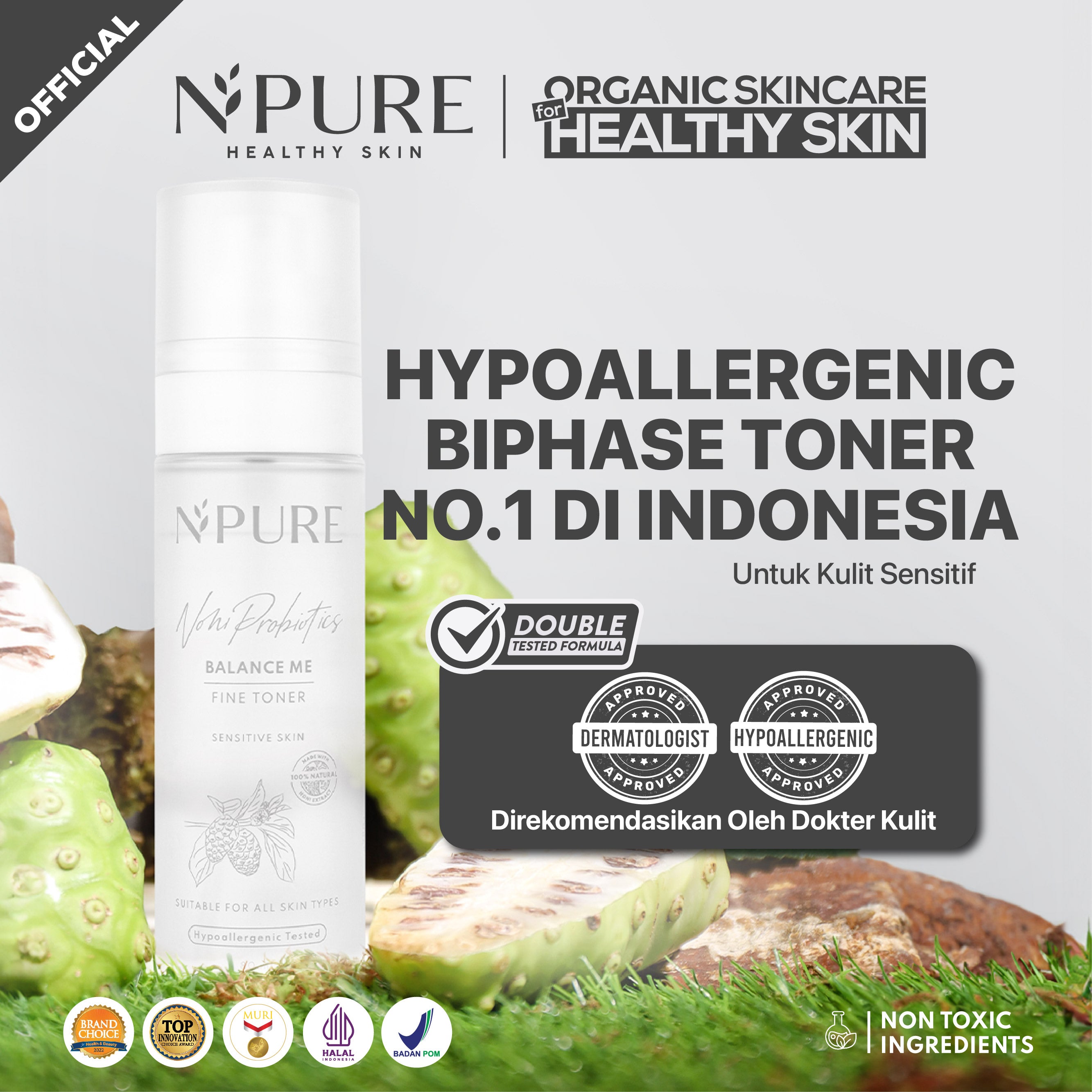 Jual NPURE Noni Probiotics Balance Me Fine Toner