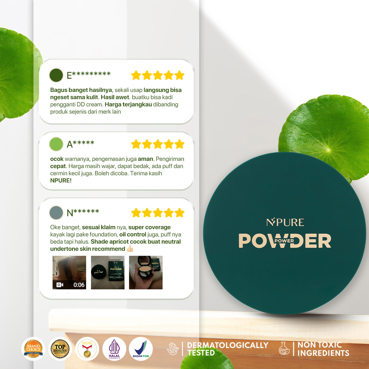 [TASYA FARASYA APPROVED] NPURE Centella Asiatica Power Powder / Bedak